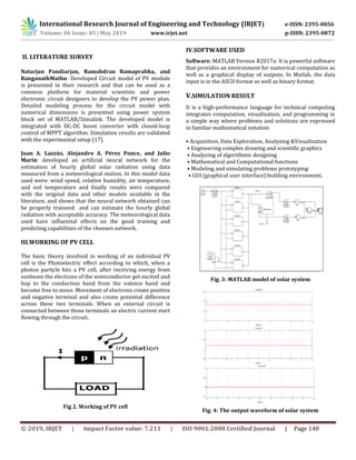 IRJET- Review Paper on Residential Grid Connected Photovoltaic System using Matlab System | PDF