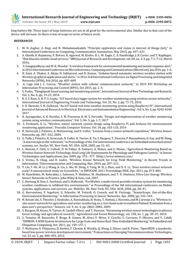 IRJET- A Review Paper on Internet of Things based Remotely Monitoring ...