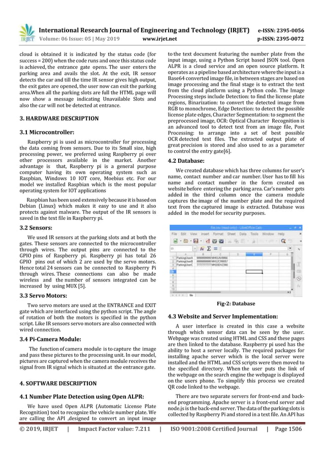 IRJET- Smart Parking System using IoT | PDF