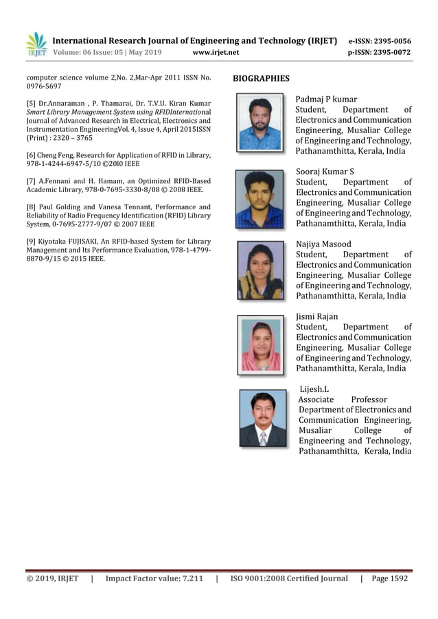 IRJET- Library Management using RFID | PDF