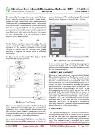 IRJET- Automated Exam Question Generator using Genetic Algorithm | PDF