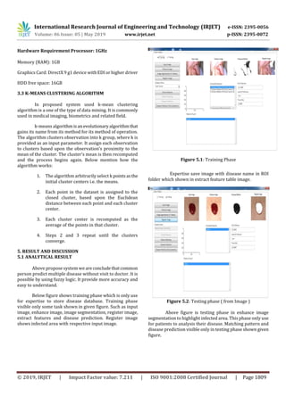 IRJET- Result on the Application for Multiple Disease Prediction from Symptoms and Images by ...