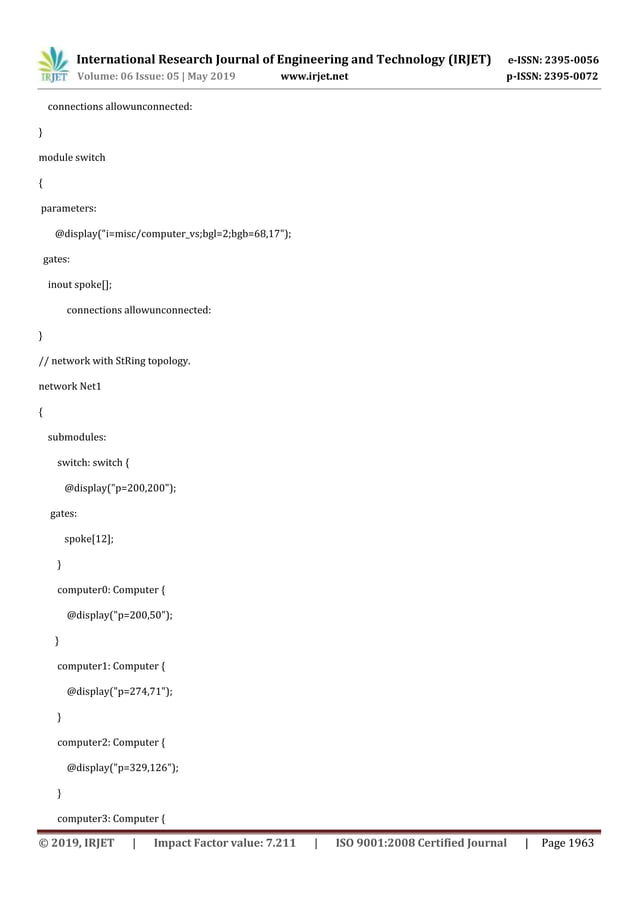 IRJET- Implementation and Simulation of Failsafe Network Architecture | PDF IRJET- Implementation and Simulation of Failsafe Network Architecture | PDF