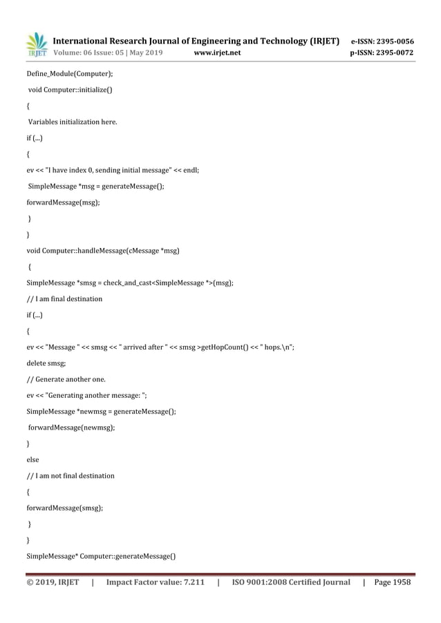 IRJET- Implementation and Simulation of Failsafe Network Architecture | PDF IRJET- Implementation and Simulation of Failsafe Network Architecture | PDF