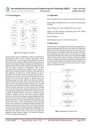 IRJET- Underground Cable Fault Distance Locator | PDF
