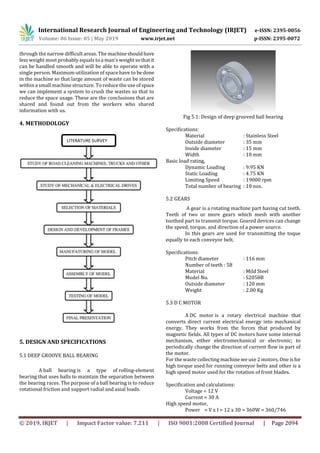 IRJET- Design and Fabrication of Waste Collecting Machine | PDF