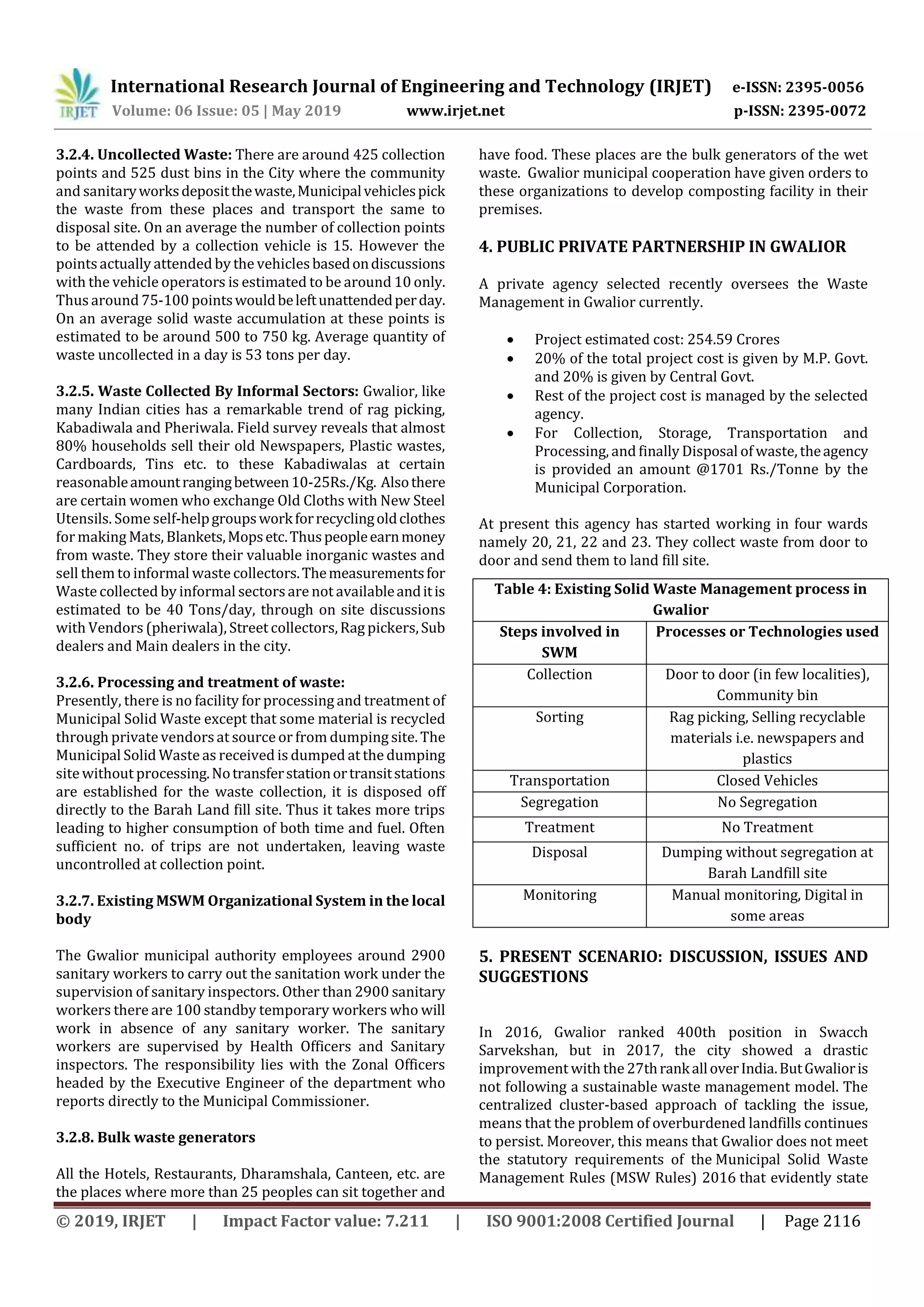 IRJET- Sustainable Solid Waste Management: A Decentralized Waste ...