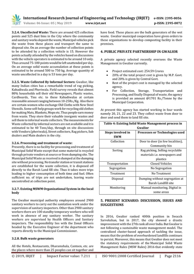 IRJET- Sustainable Solid Waste Management: A Decentralized Waste ...