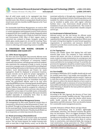 IRJET- Sustainable Solid Waste Management: A Decentralized Waste ...