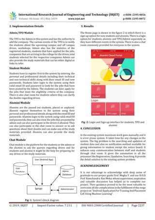 IRJET- Android Application for Training and Placement Cell using Machine Learning | PDF
