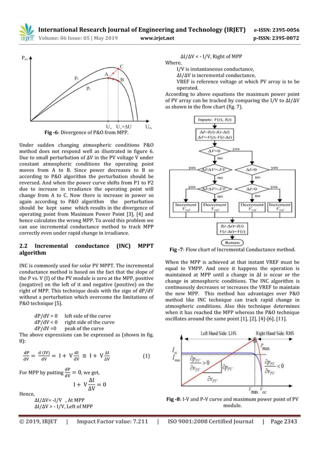 IRJET-Maximum Power Point Tracking Techniques for Photovoltaic Systems - A Review | PDF