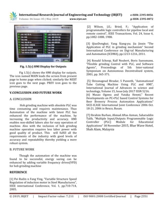 IRJET-Hob Grinding Machine Automation using PLC&HMI | PDF