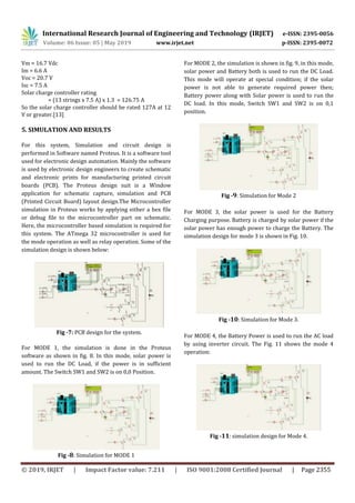 IRJET-Single Stage Single Phase Reconfigurable Inverter Topology | PDF