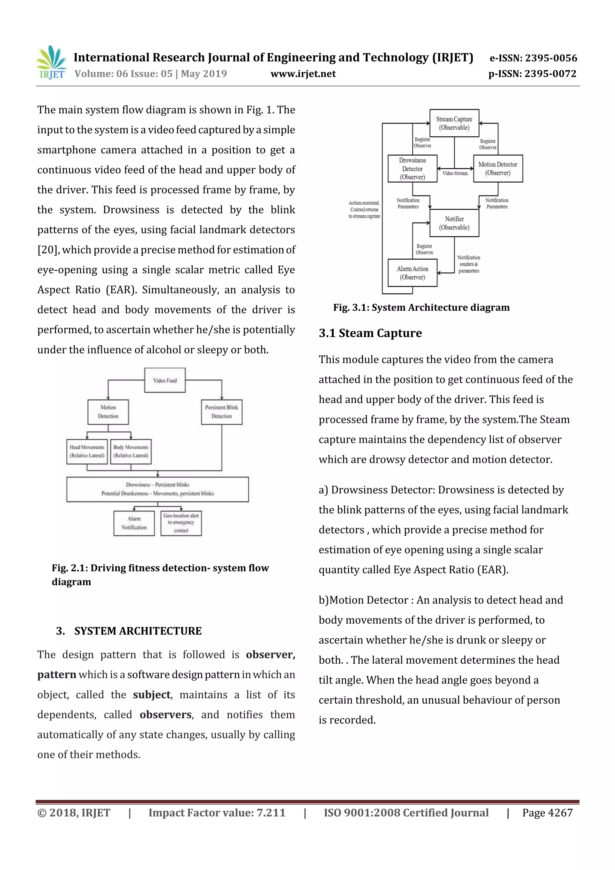 IRJET-Drunk and Drowsy Detection of Drivers using Artificial Intelligence | PDF