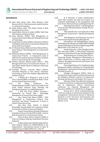 IRJET- Analysis of Risk Management in Construction Sector using Fault Tree Analysis and Failure ...