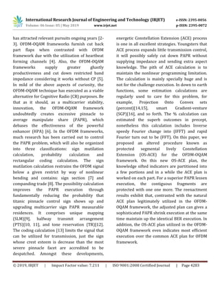 IRJET-Analysis of Active Constellation Extension for PAPR Reduction in OFDM System for High ...