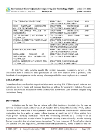 IRJET-Graduate Employability in the Field of Construction Management | PDF