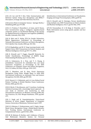 IRJET-Human Face Detection and Identification using Deep Metric Learning | PDF