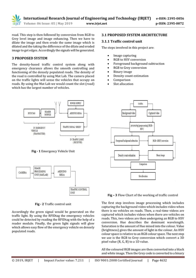 IRJET- Density-Based Real-Time Traffic Control System using Image Processing and Emergency ...