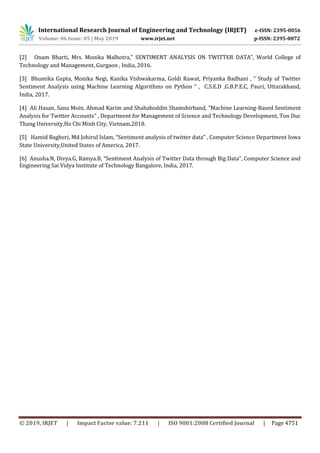 IRJET- Sentiment Analysis using Twitter Data | PDF