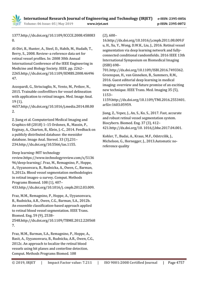 IRJET- Automated Detection of Diabetic Retinopathy using Compressed Sensing | PDF