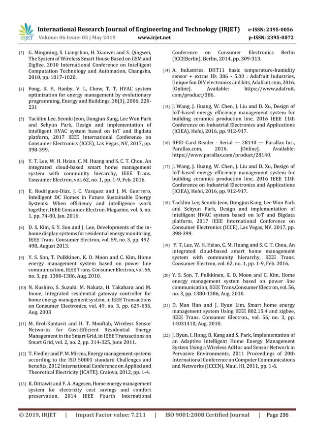 IRJET- IoT and Bigdata Analytics Approach using Smart Home Energy Management System | PDF