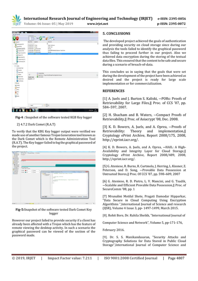 IRJET- An Implementation of Secured Data Integrity Technique for Cloud Storage through 3DES ...