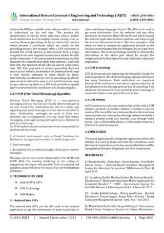 IRJET- Smart Application for Complaint Registration | PDF