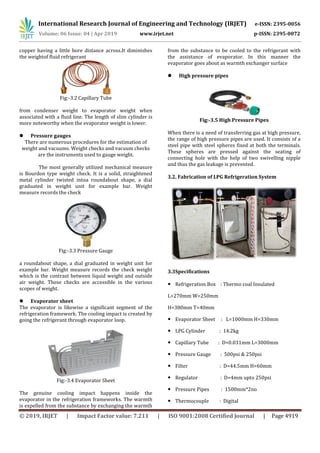 IRJET- LPG based Refrigeration System | PDF