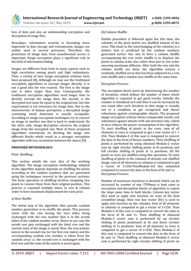 IRJET-Survey of Highly Secured Methods for Image Transmission using Image Segmentation ...