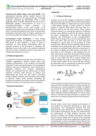IRJET- Tracking and Predicting Student Performance using Machine Learning | PDF