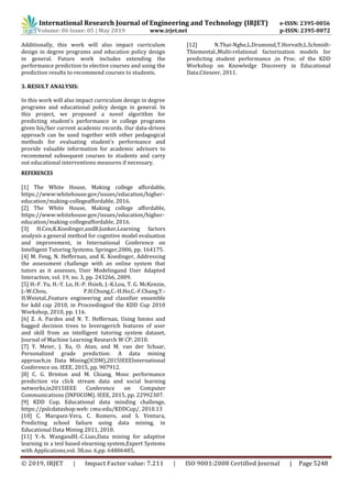 IRJET- Tracking and Predicting Student Performance using Machine Learning | PDF