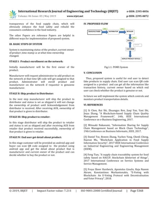 IRJET- Blockchain based Fake Product Identification in Supply Chain | PDF