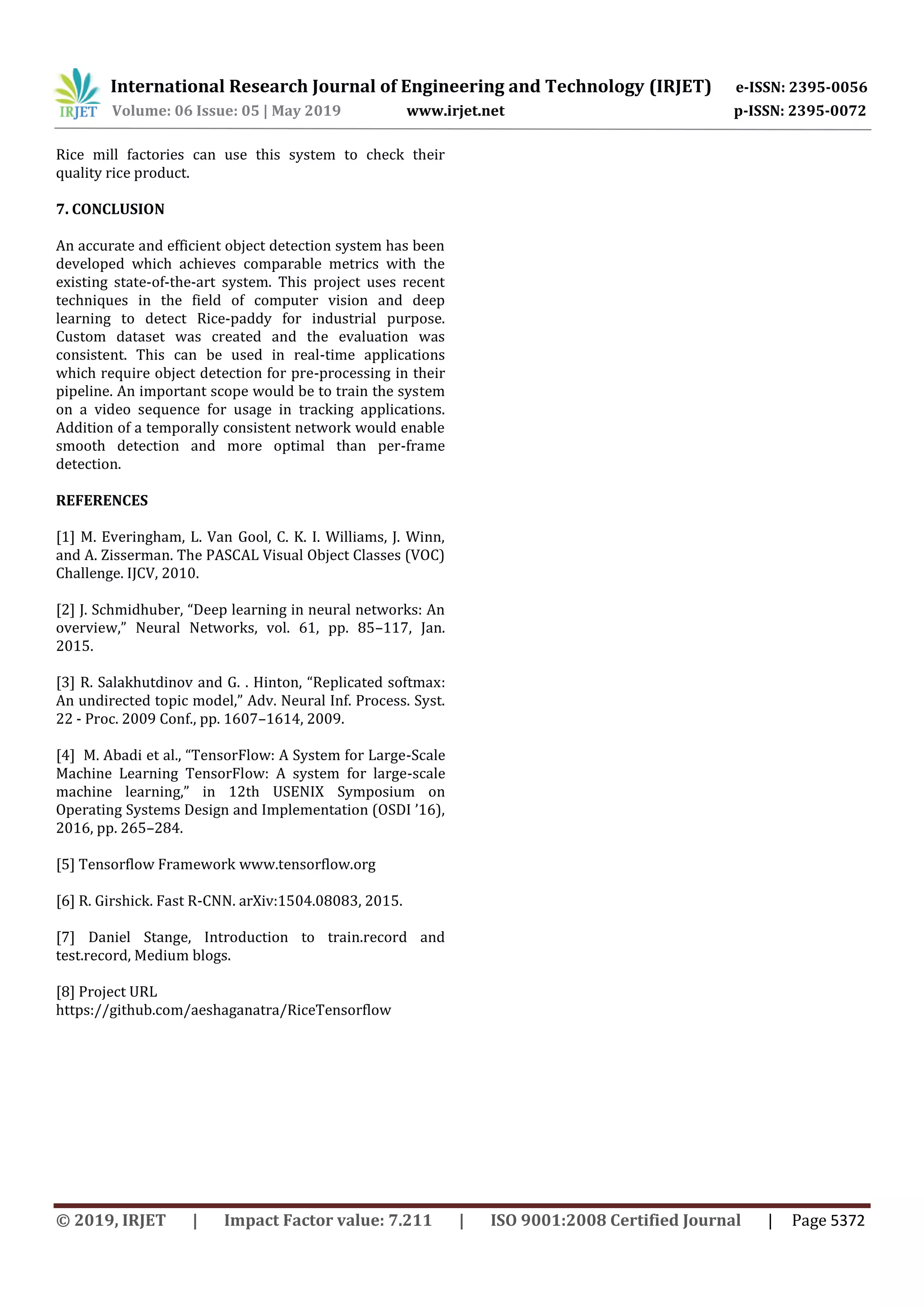 IRJET- Rice QA using Deep Learning | PDF