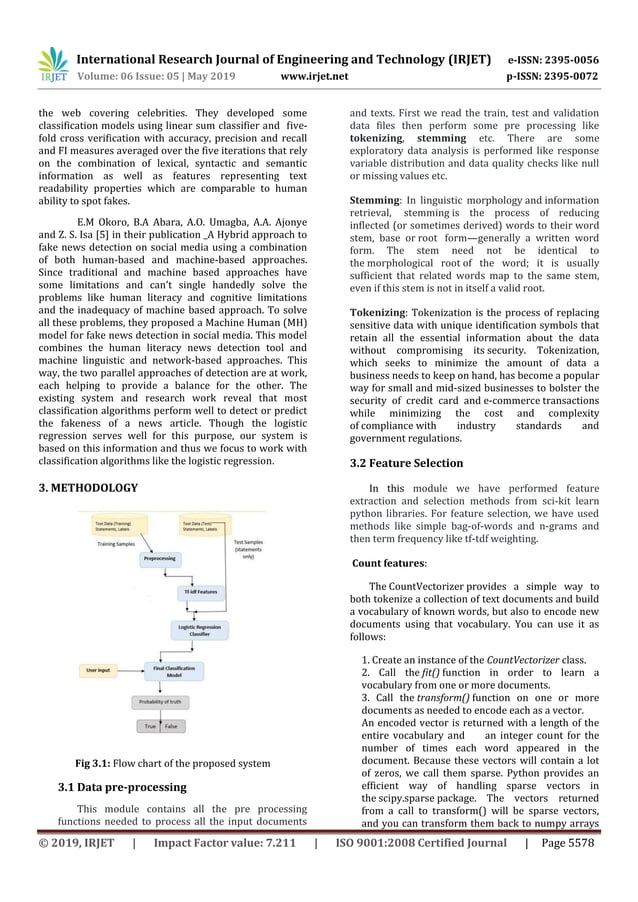 IRJET- Fake News Detection using Logistic Regression | PDF IRJET- Fake News Detection using Logistic Regression | PDF