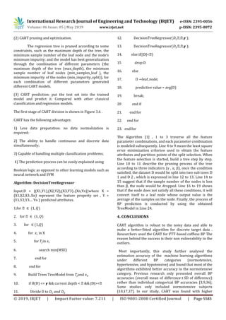 IRJET- Smartphone based Blood Pressure Estimation using CART and PPG | PDF | Heart and ...