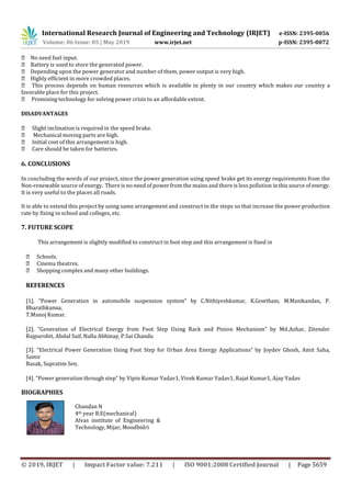 IRJET- Foot Step Power Generation | PDF