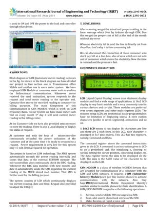 IRJET- Automatic Mseb Meter Reading | PDF