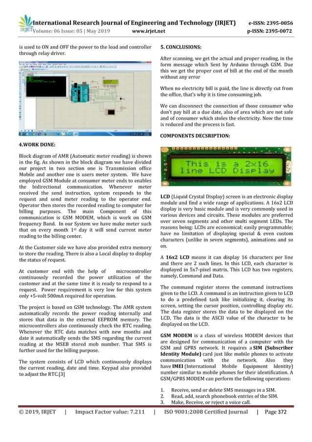 IRJET- Automatic Mseb Meter Reading | PDF