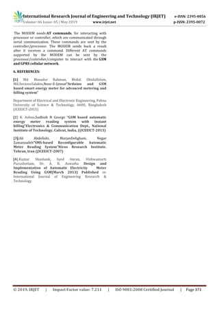 IRJET- Automatic Mseb Meter Reading | PDF