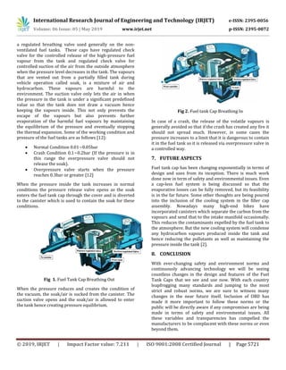 IRJET- Design and Development of Fuel Tank Caps According to Emission ...