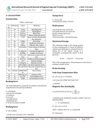 IRJET- Electromagnetic Braking System | PDF
