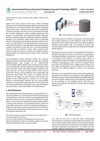IRJET- Smart Assistive Device for Visually Impaired | PDF