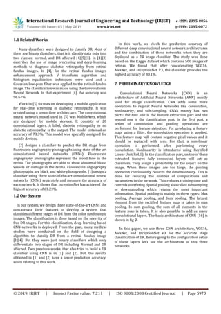 IRJET- Diabetic Retinopathy Stage Classification using CNN | PDF