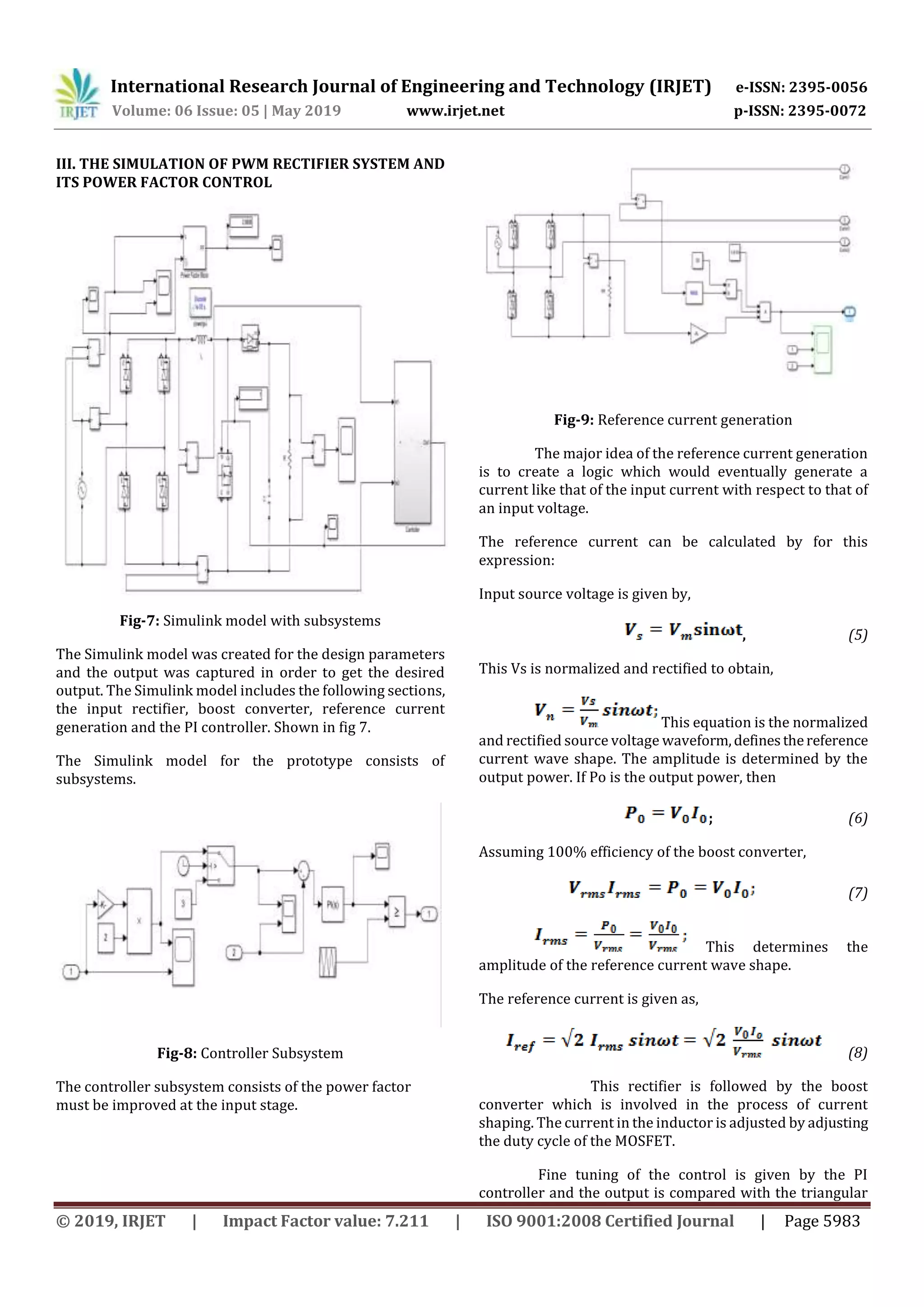 IRJET- Design and Implementation of PWM Rectifier with Power Factor Control | PDF