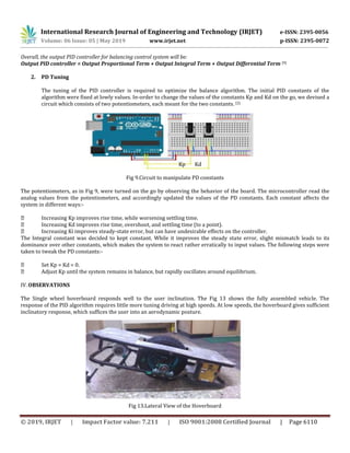 IRJET- Design and Fabrication of a Self Balancing Mono Wheel Vehicle | PDF