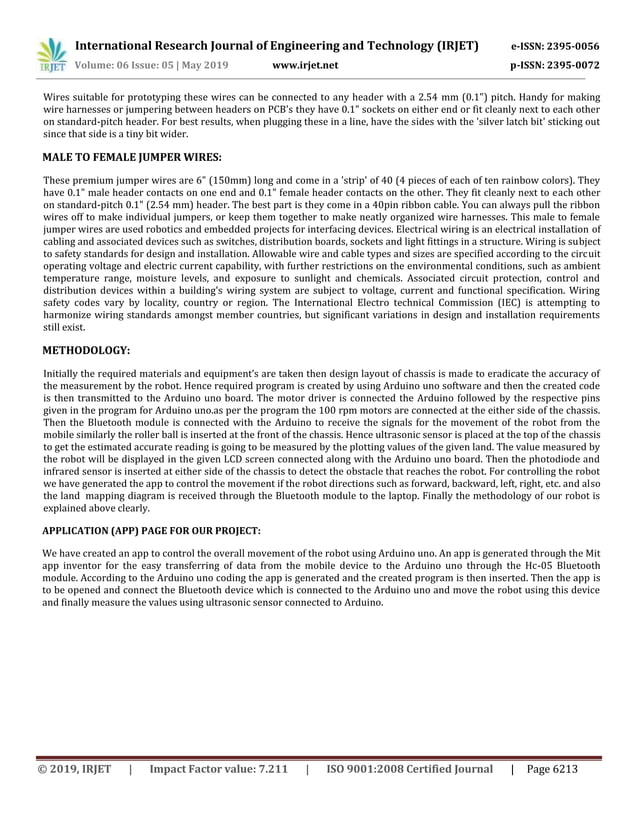 IRJET- Design Analysis of Land Surveying Robot using Arduino UNO | PDF