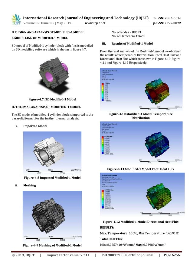 IRJET- Thermal Analysis and Optimization of Two-Wheeler Engine Cylinder ...
