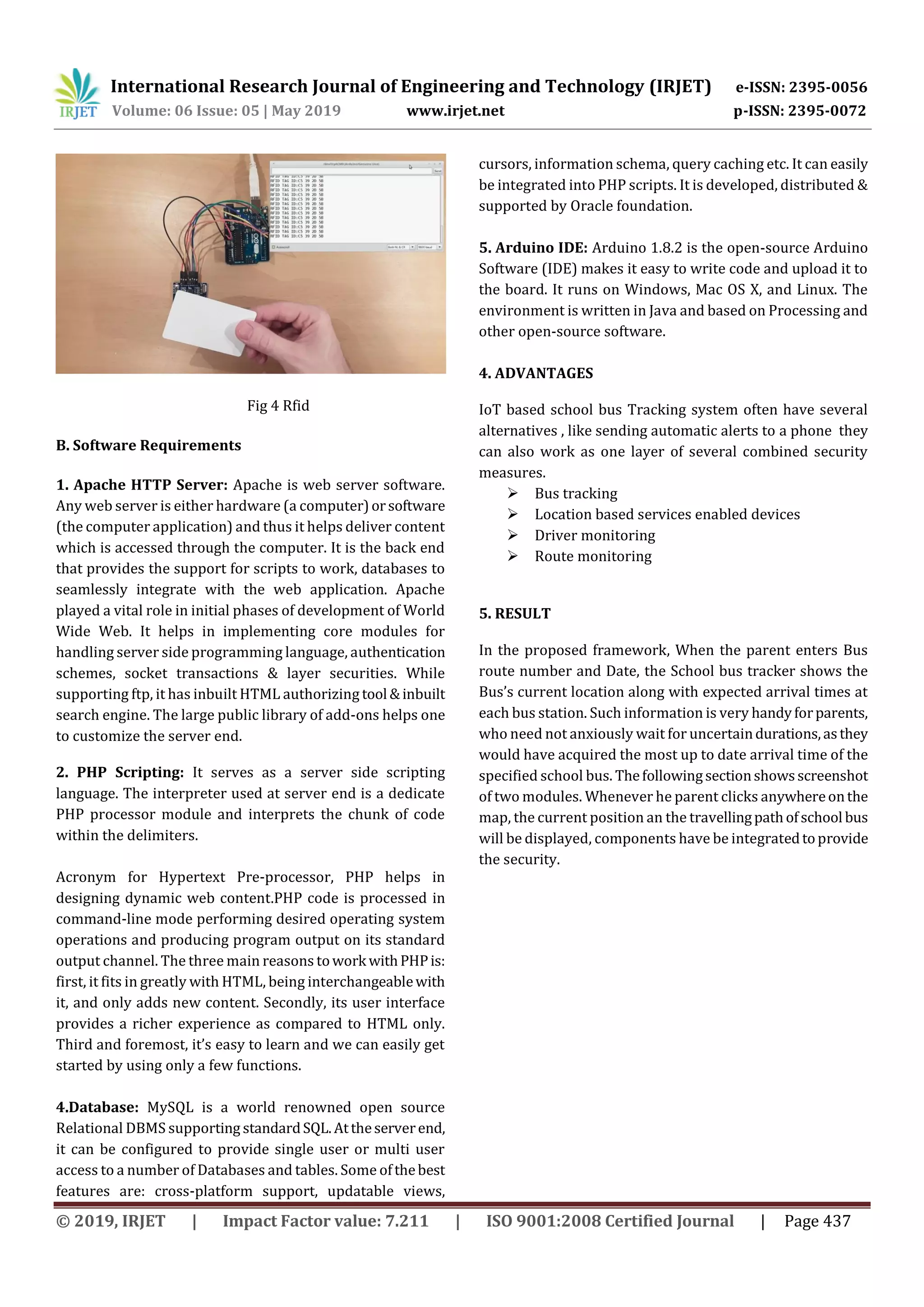 IRJET- IoT based School Bus Tracking System | PDF