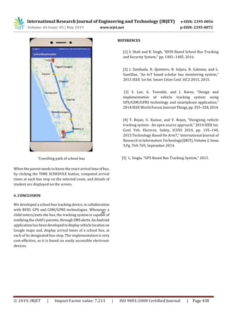 IRJET- IoT based School Bus Tracking System | PDF